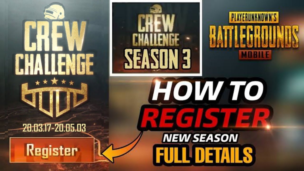 how to register crew in pubg mobile season 12 || Complete Crew ...