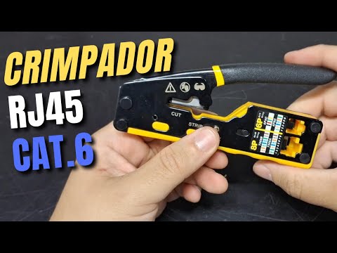 Alicate crimpador AMPCOM EZ-Crimp 6088 para conector rede RJ45 CAT.6