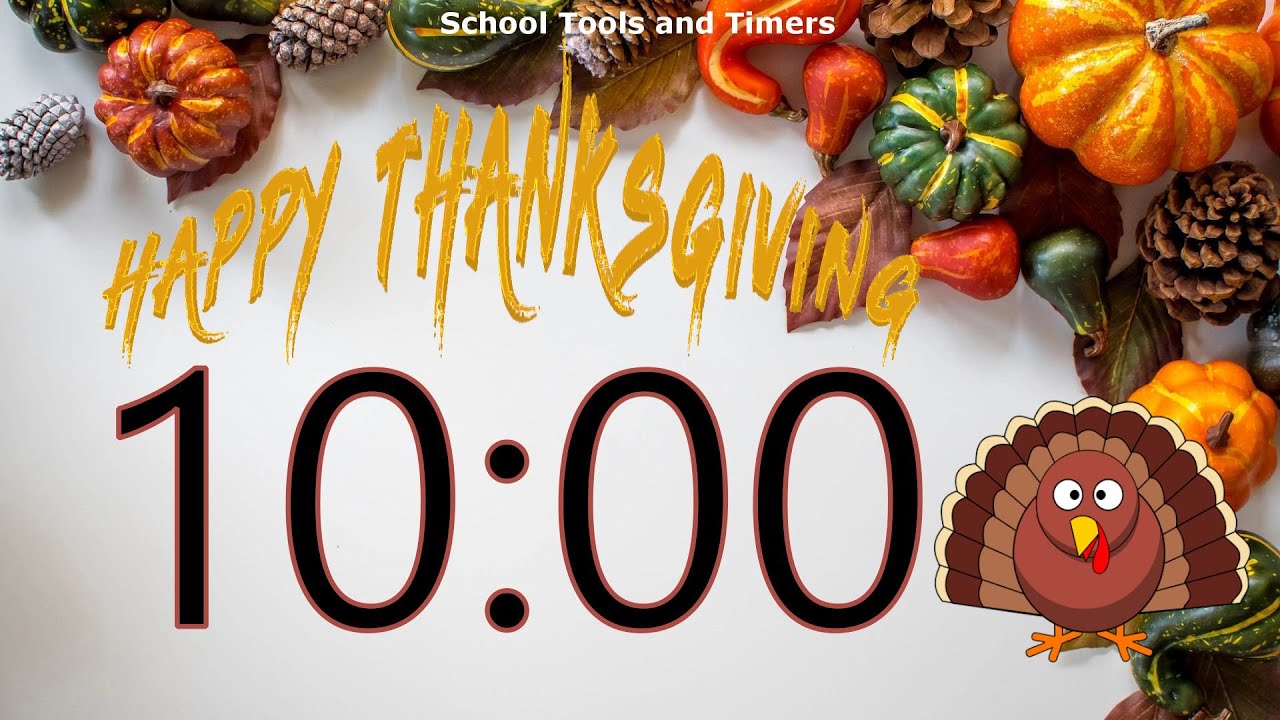 10 Minute 🍂 Fall - Thanksgiving Countdown Timer - Wind Chime Alarm 🍂 🦃 ...