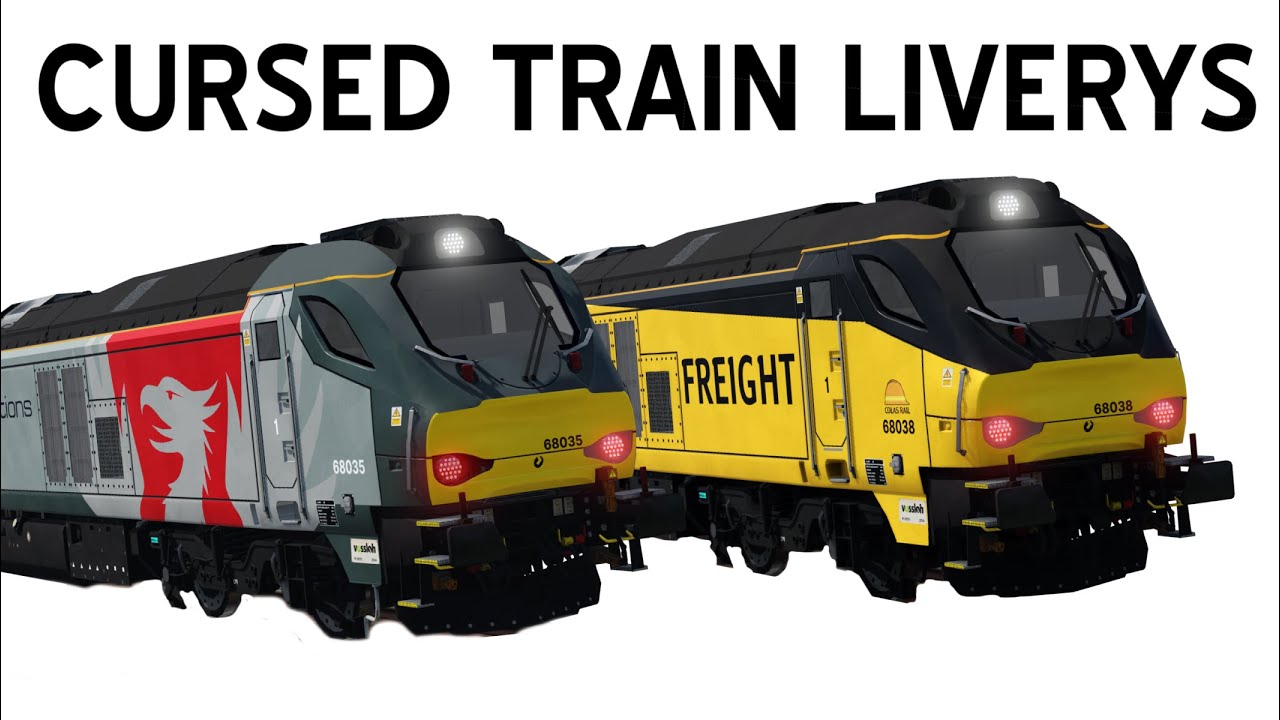 Cursed Train Liveries - class 68 - YouTube