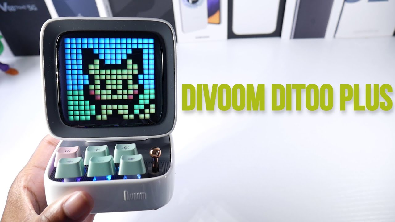 Divoom Ditoo Plus Retro Pixel Art Game Bluetooth Speaker! 2022 - YouTube