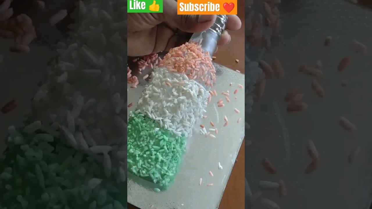 Independence Day Rice Craft | Indian Flag Making with Rice |How to make ...