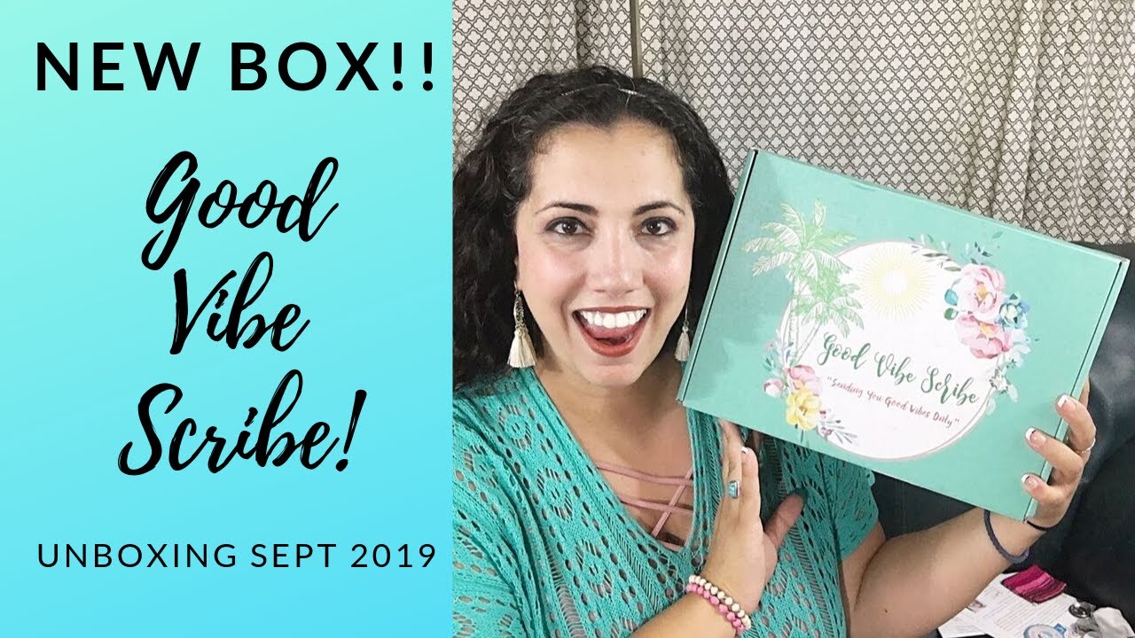 Unboxing September’s Good Vibe Scribe Box! - YouTube