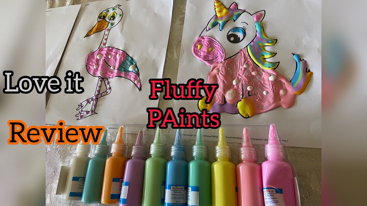 Trying out...FLUFFY PAINTS (super fun for kids) - YouTube