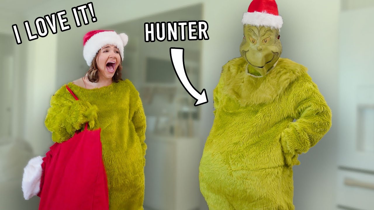 I Surprised Hunter with THE GRINCH - YouTube