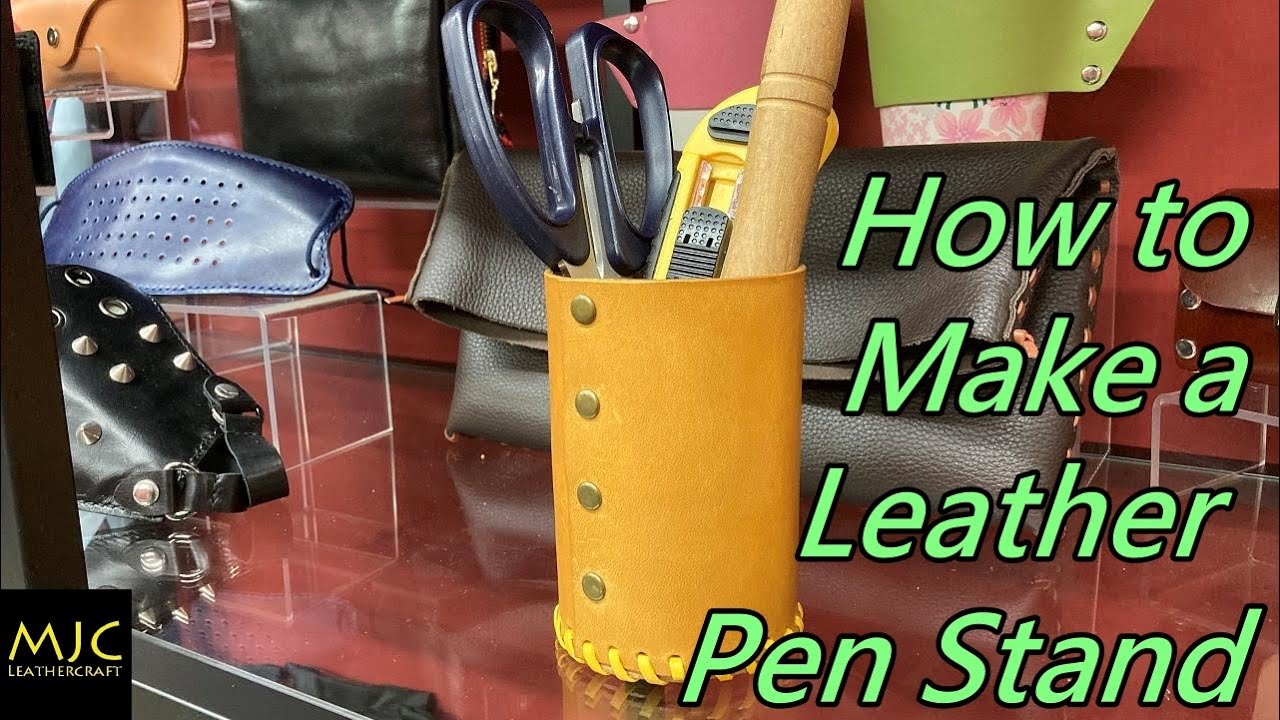 Making a Pen Stand / free pattern - YouTube
