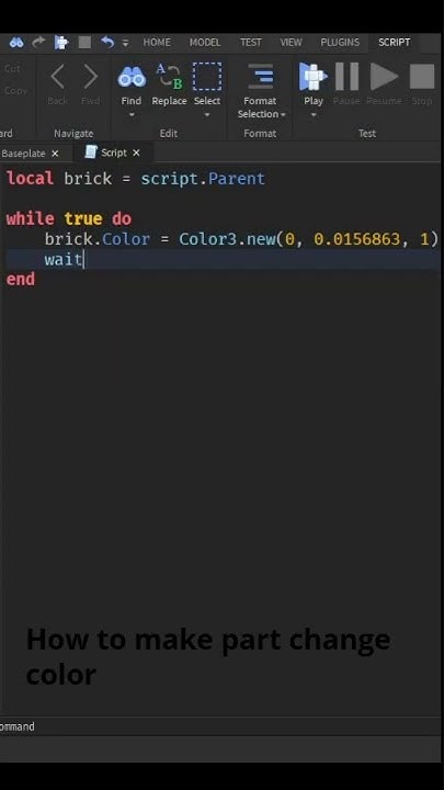 How to change part color! - Roblox studio #shorts - YouTube