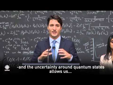 Justin Trudeau explains quantum computing with subtitle - YouTube