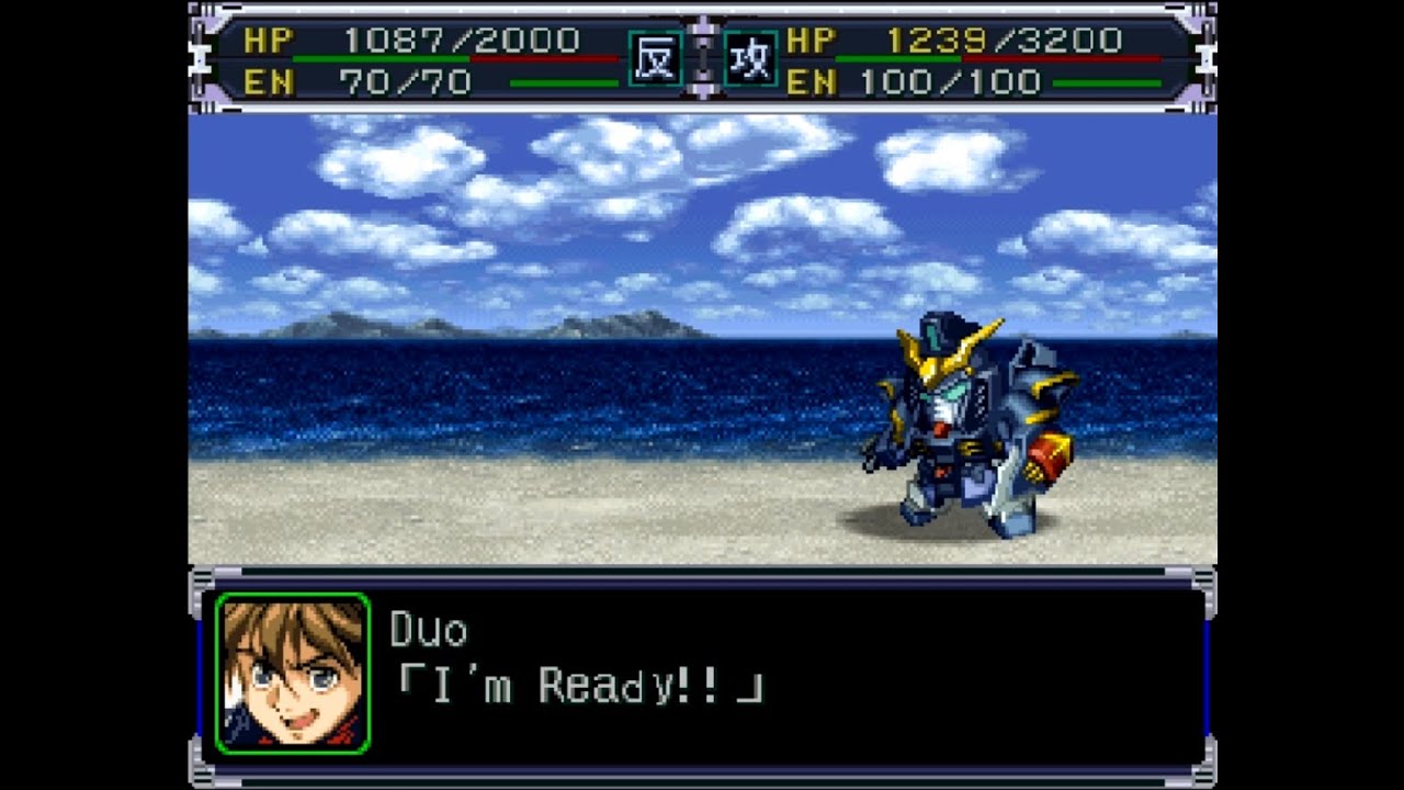 Super Robot Wars Alpha(PSX) - Gundam Deathscythe Attacks - YouTube