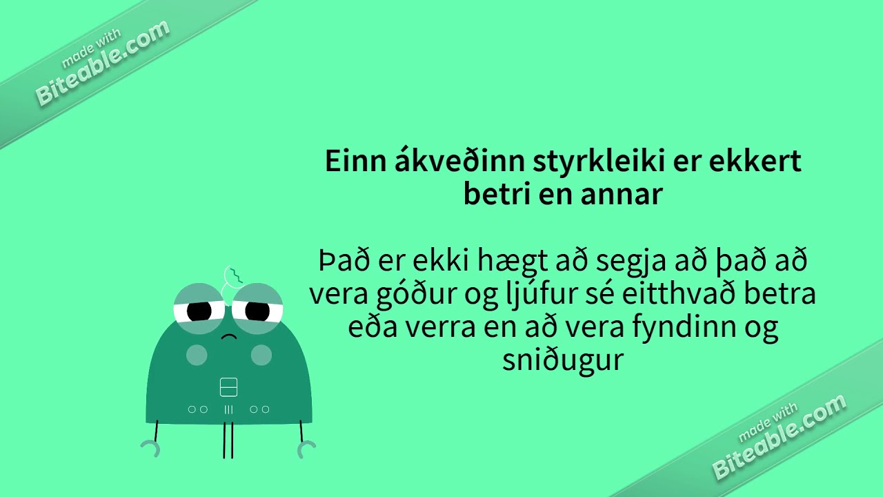 Sjálfsmynd og styrkleikar - YouTube