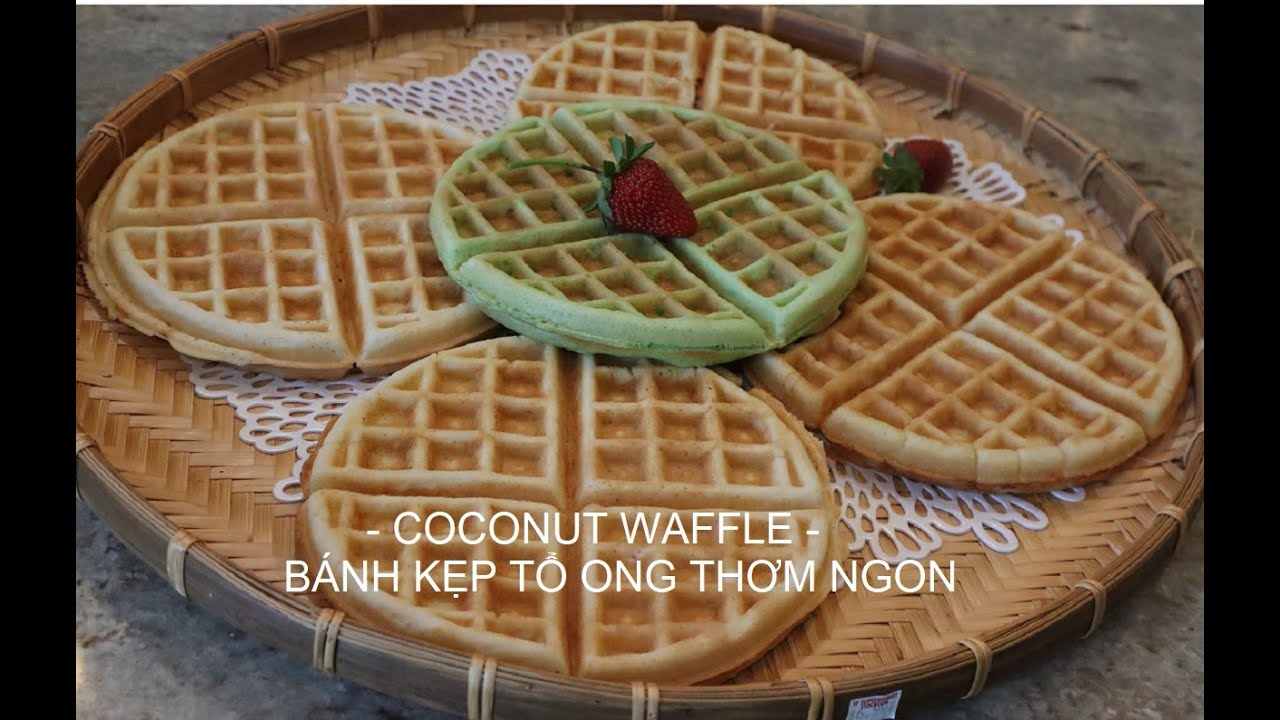 COCONUT WAFFLE --- BÁNH KẸP TỔ ONG THƠM NGON - YouTube