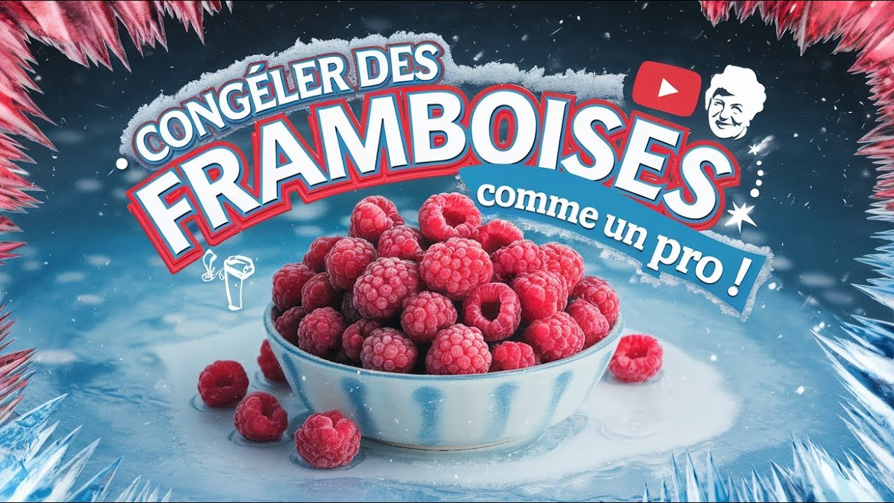 Astuces de Grand-Mère : Congeler des Framboises Sans les Abîmer - YouTube