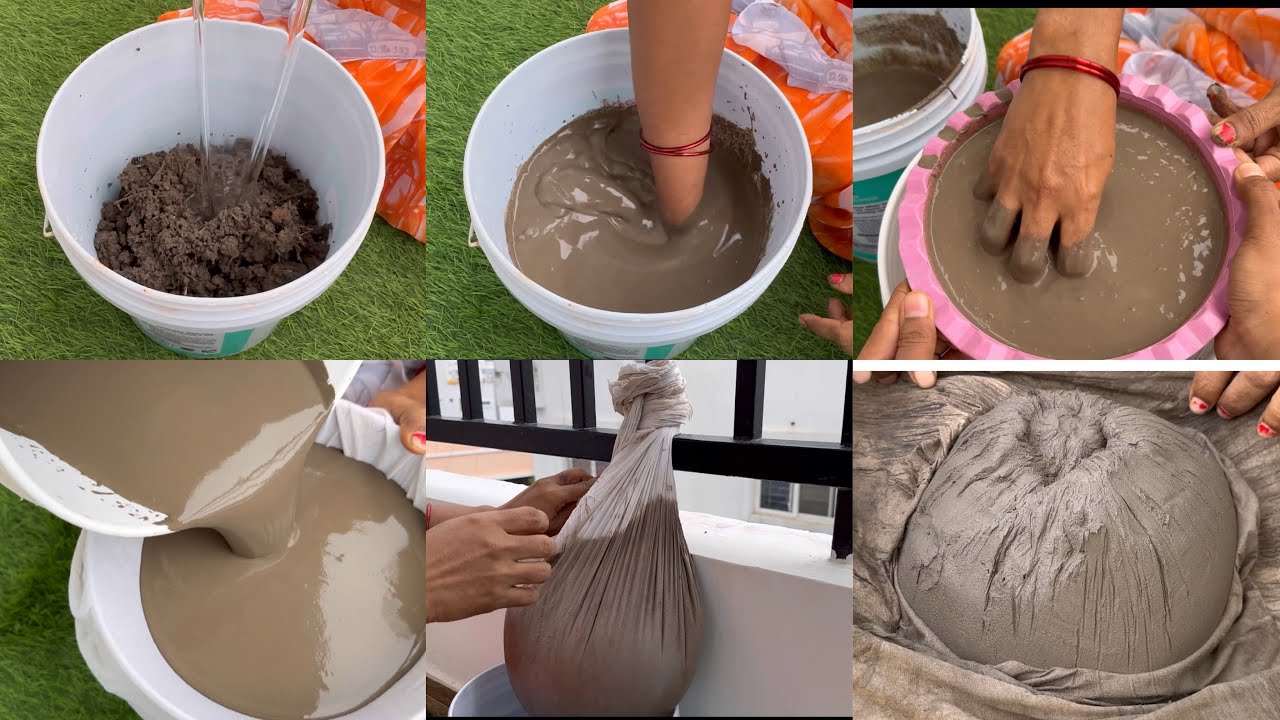 Ganesh Chathurthi Preparation | Filtering Mud for Ganesh Idol Making ...
