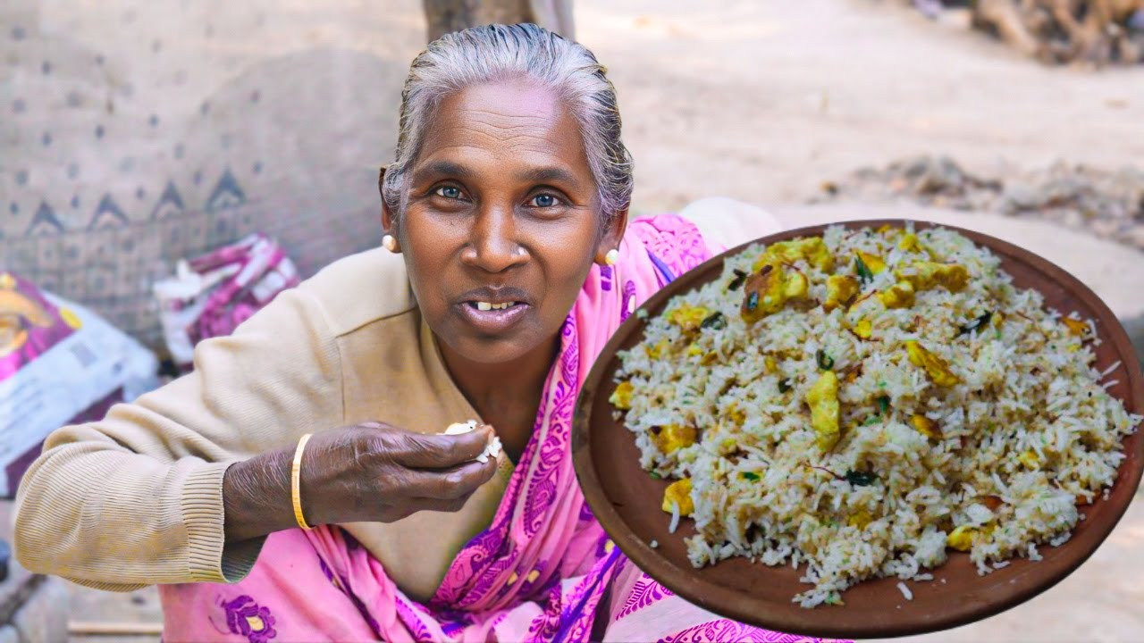 Tribe Grandmother Cooking Egg Rice Recipe | EGG RICE RECIPE | Village ...