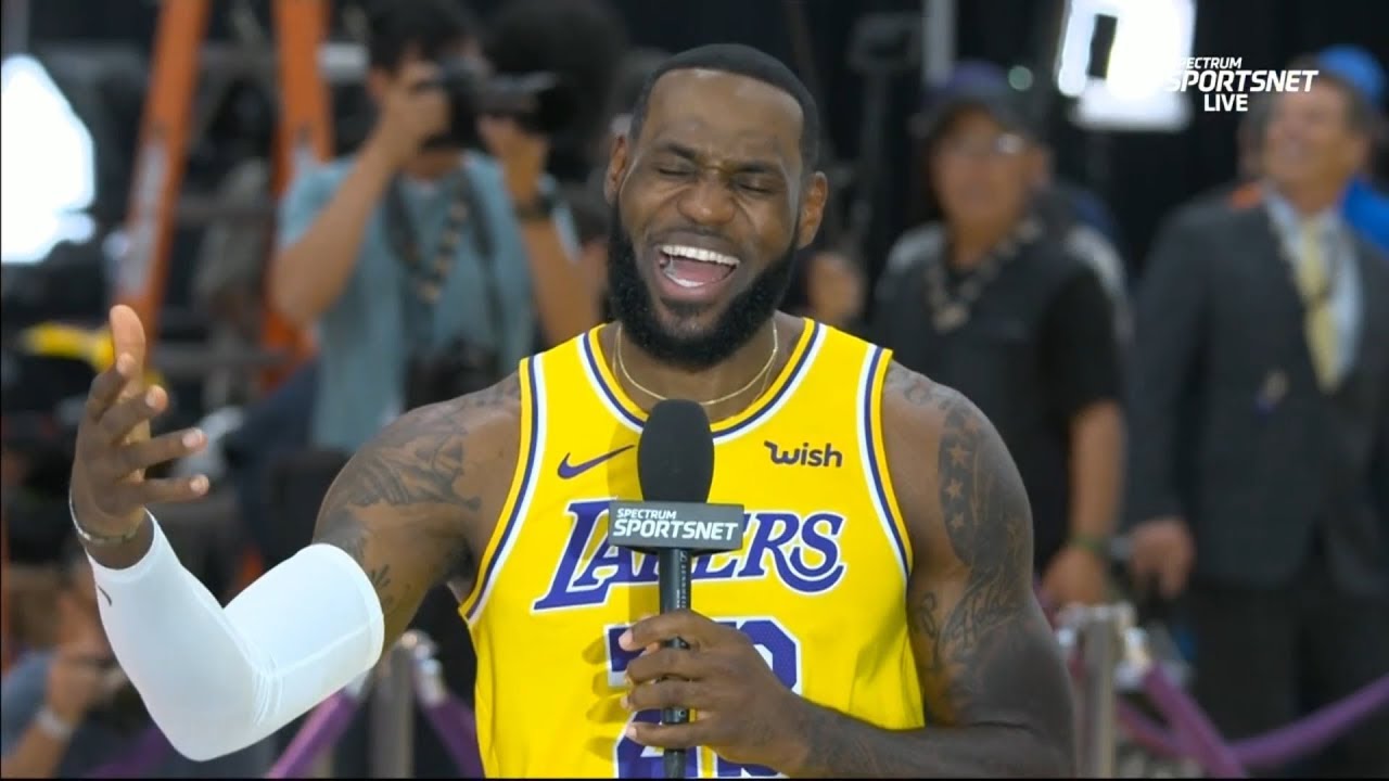 LeBron James - Funny Interview - 2019 Lakers Media Day - September 27 ...