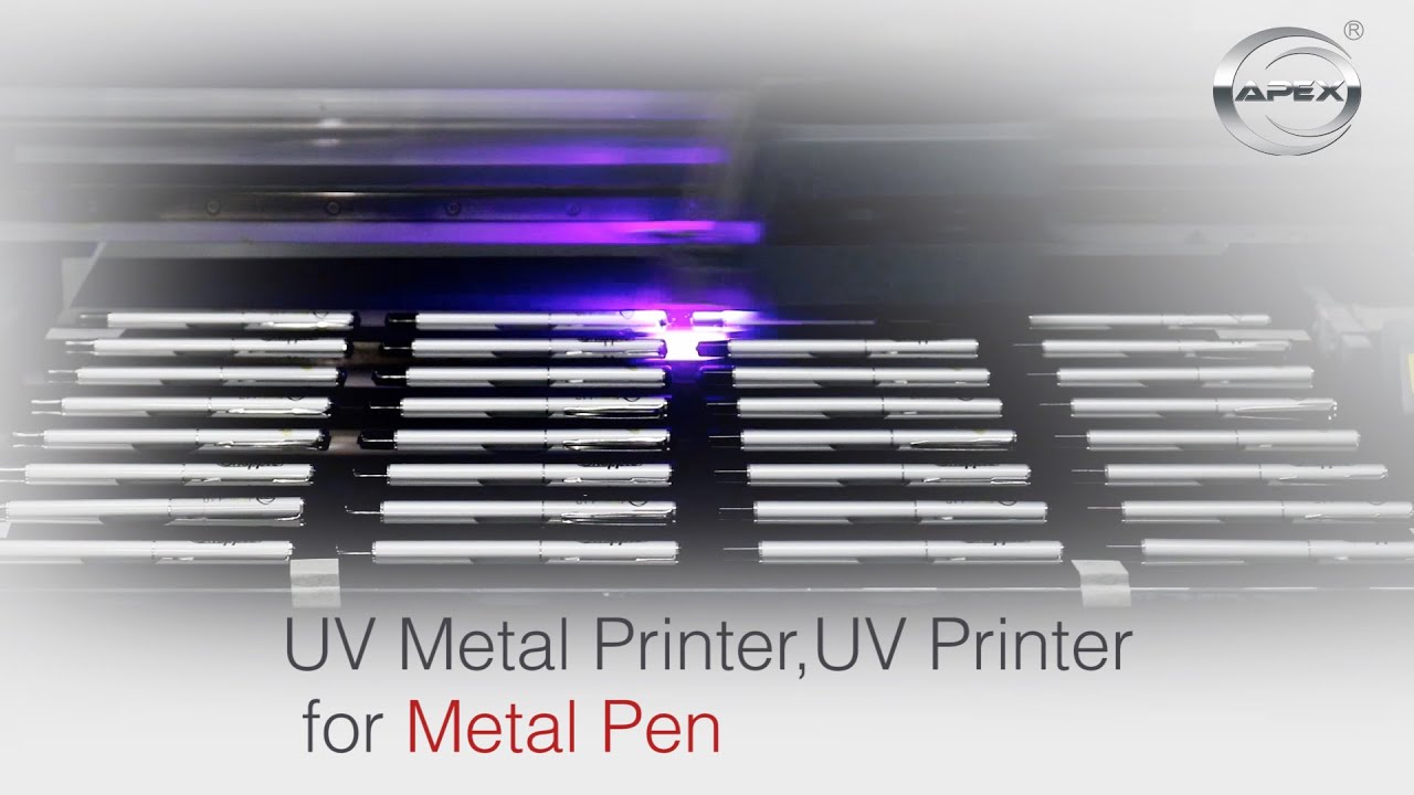 UV Metal Printer,UV Printer for Metal Pen - YouTube