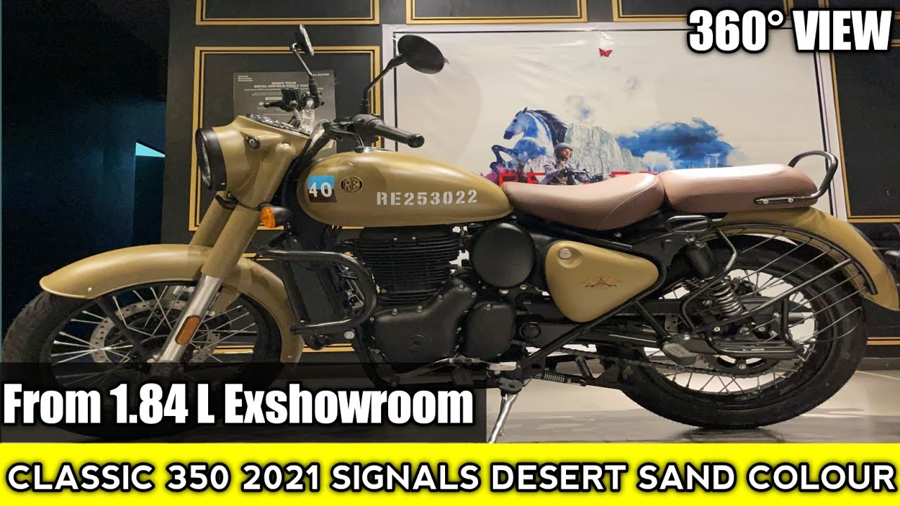 Royal Enfield Classic 350 Signals Desert Sand Colour Walkaround Video ...