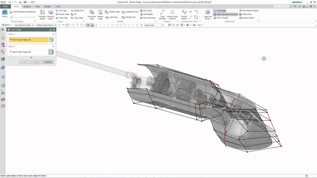 Modeling Plastic with NX_ Part 01 - YouTube