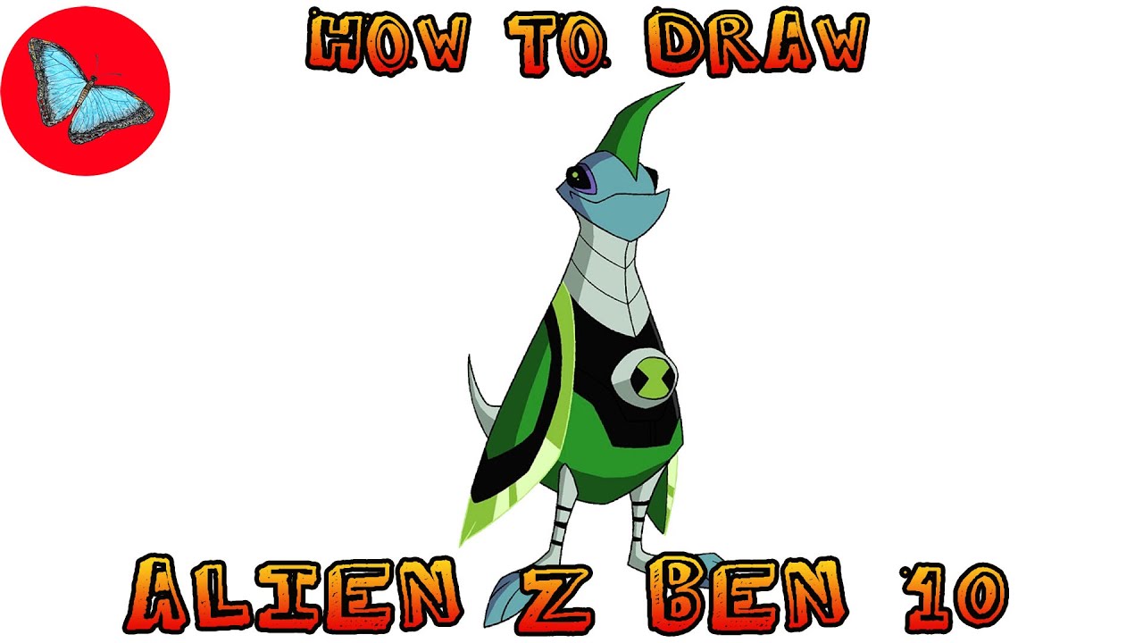 How To Draw Alien Z From Ben 10 | Drawing Animals - YouTube