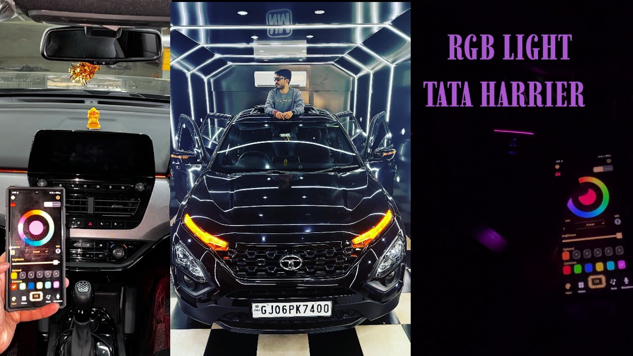 Tata Harrier || Install RGB Light || Modification By Navkar Motors ...