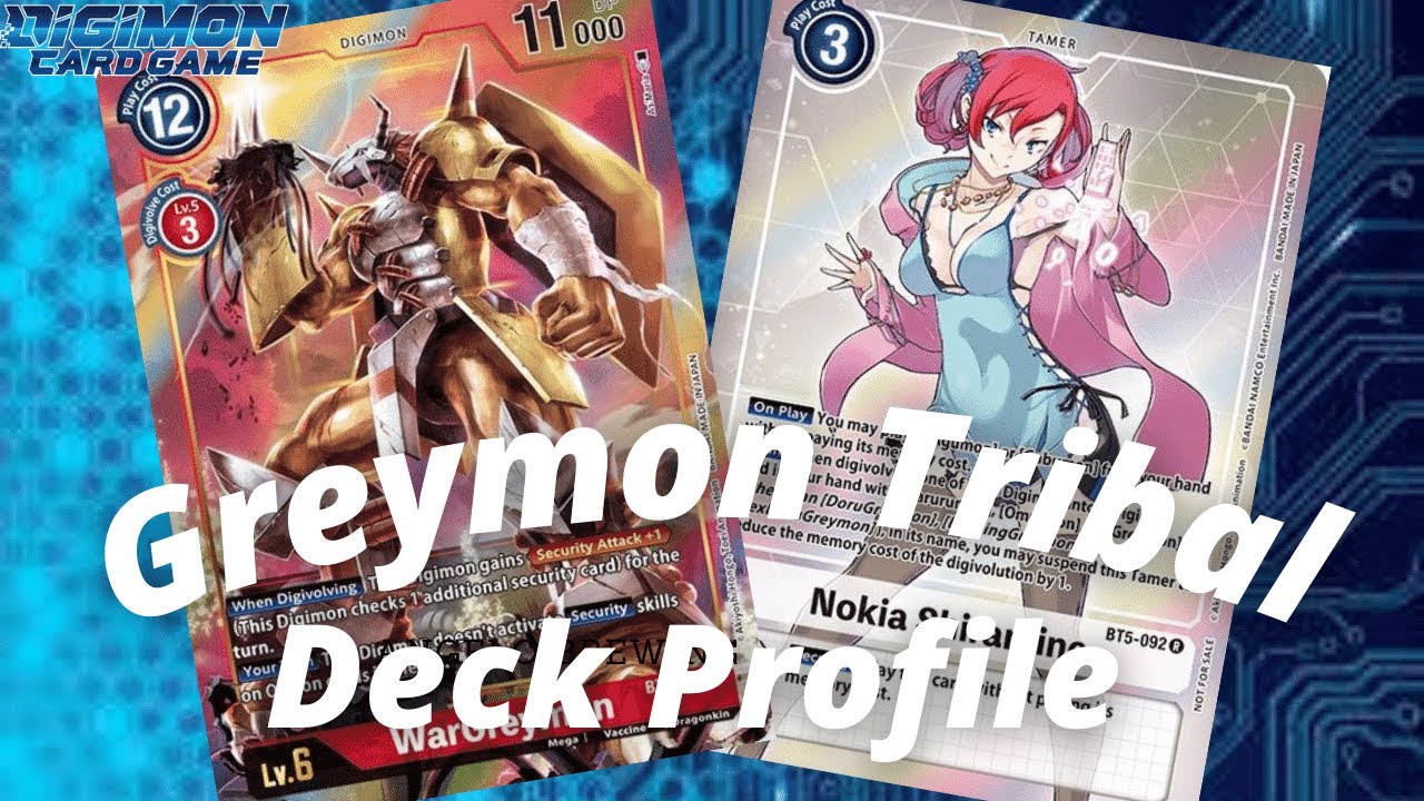 Greymon Tribal Deck Profile | Digimon TCG BT5 - YouTube