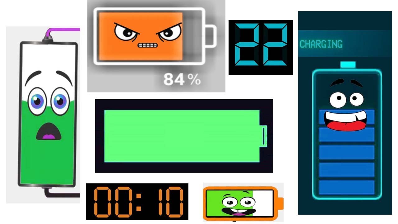 Low Battery Compilation 25|ASMR Sound |Battery animation|Battery lowing ...