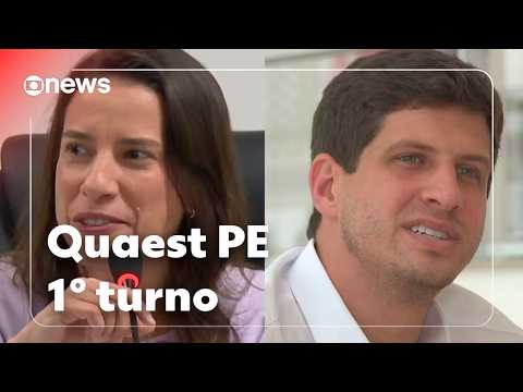 Quaest em Pernambuco, 1° turno: Raquel Lyra, 41%; João Campos, 39%