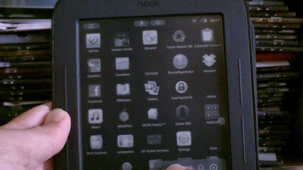 Приложения на новом NOOK (The Simple Touch Reader) - YouTube