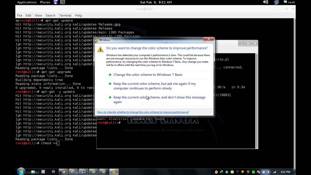 dos tool slowloris installation on kali - YouTube