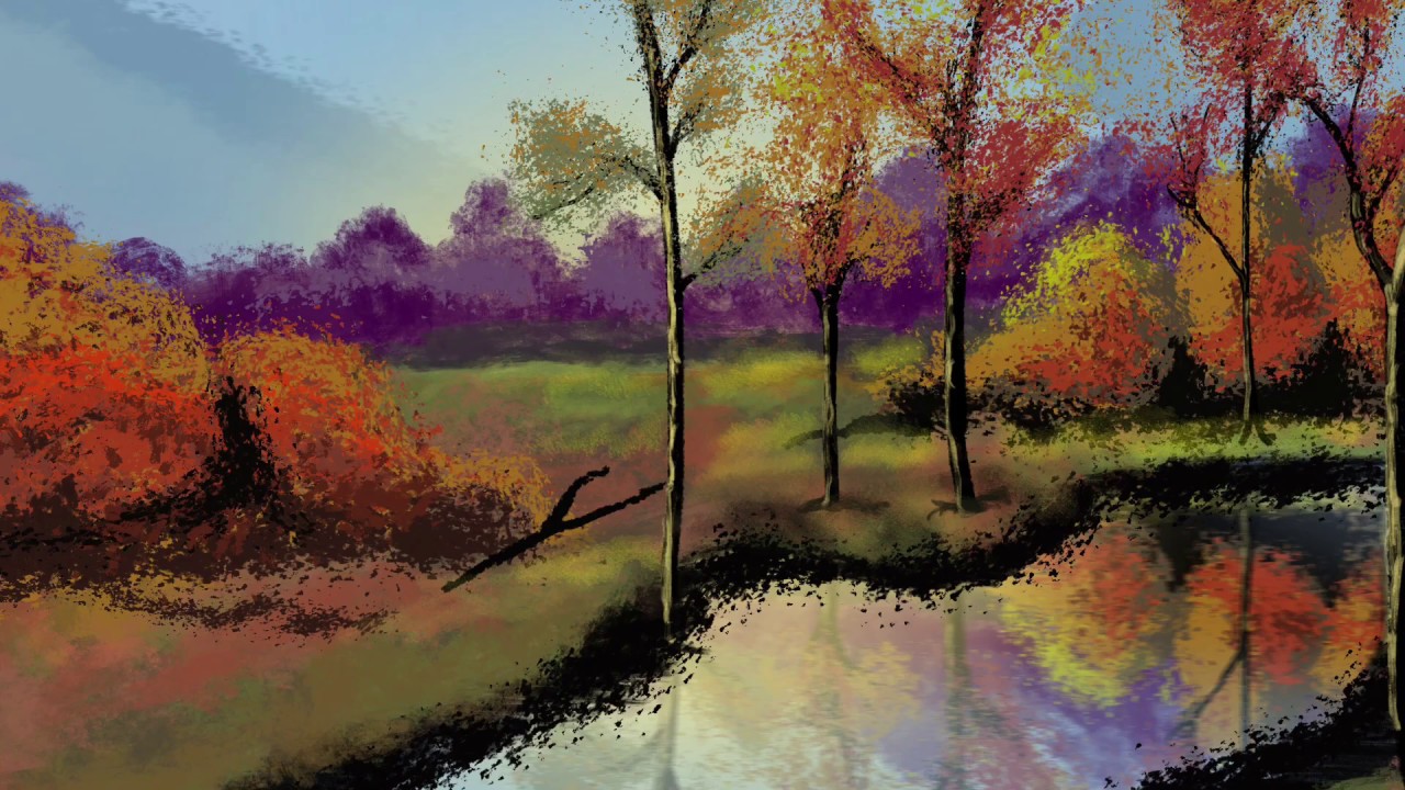 Autumn | Digital Painting - YouTube