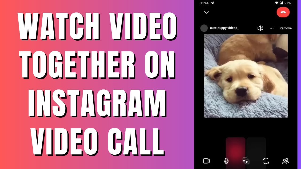 How To Watch Videos Together on Instagram Video Call - YouTube