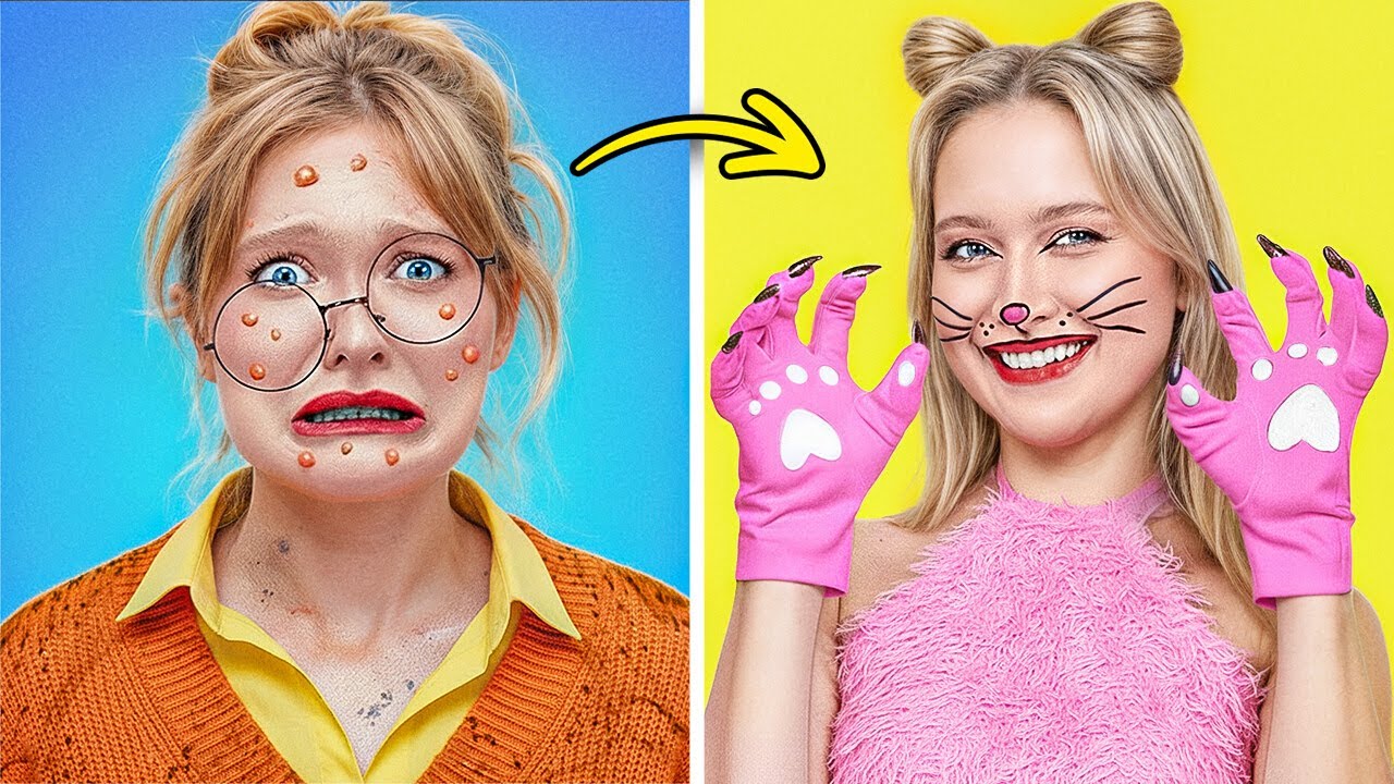 NEW 123 GO! HOW TO BECOME A CAT GIRL || Cool Pet Hacks And DIY Ideas ...