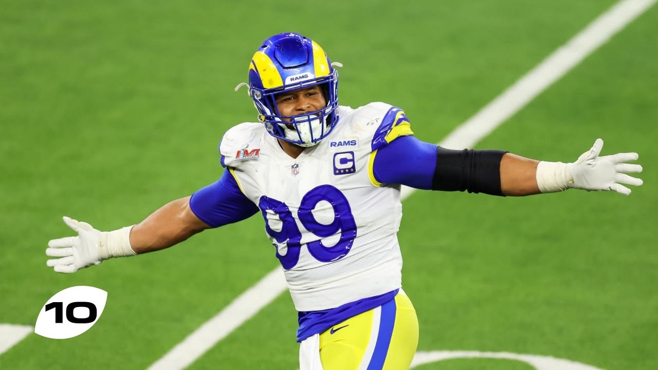 Aaron Donald Top 10 Plays of the 2021 NFL Season - YouTube