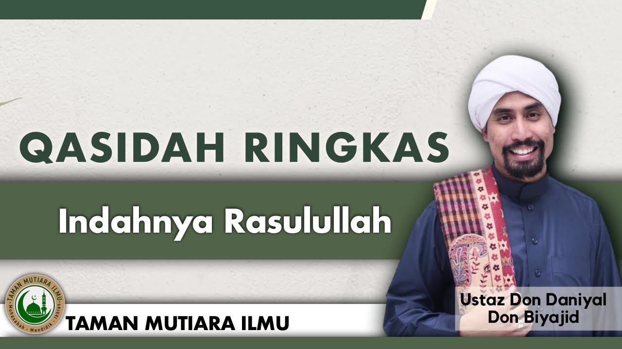 Ustaz Don Daniyal Don Biyajid - YouTube