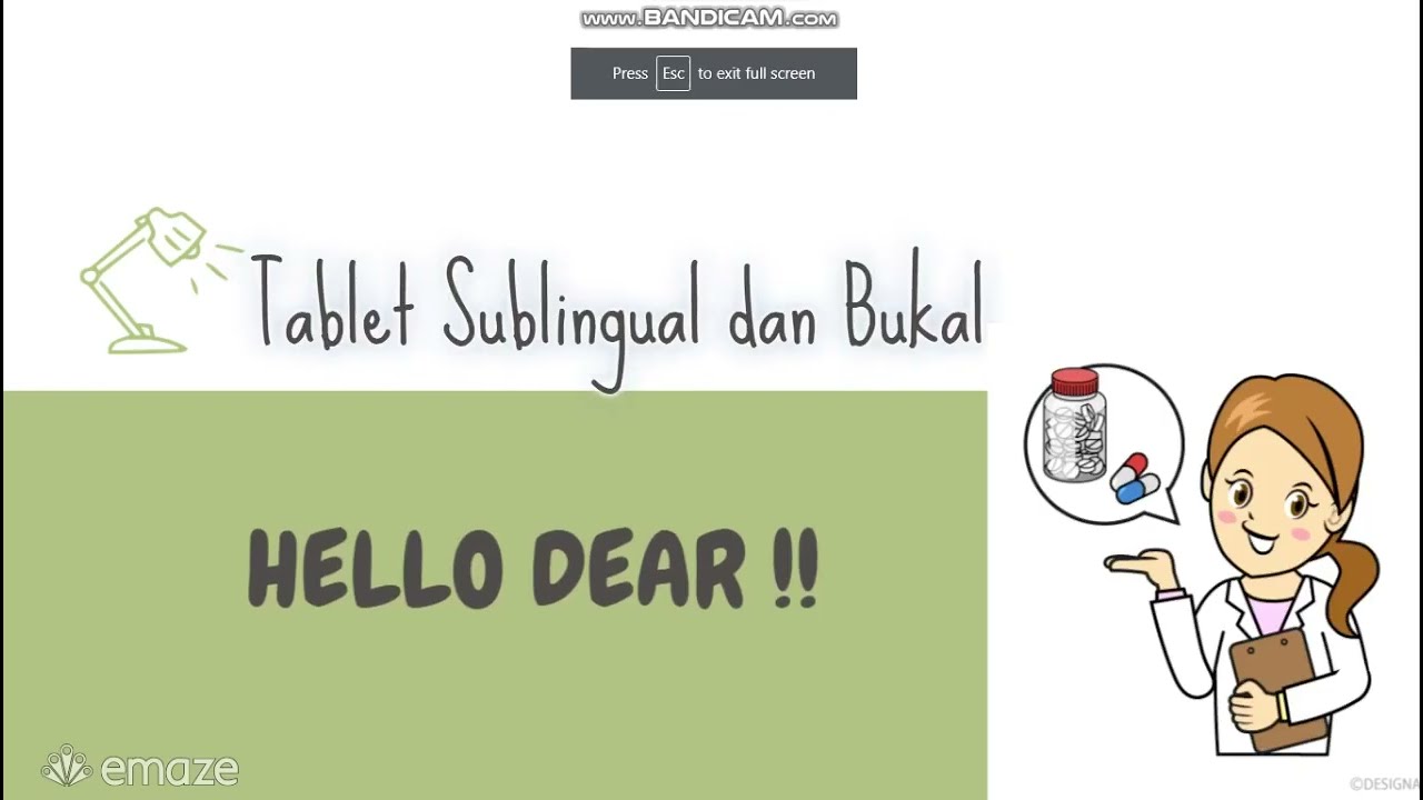 Tablet Sublingual VS Tablet Bukal - YouTube