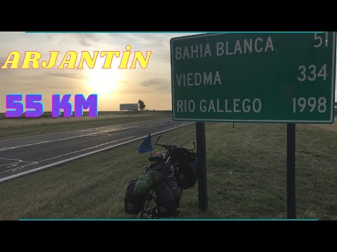 Dünya Turu  Bisiklet ile  Güney Amerika Arjantin  55km  Yol  Camp   ve Market Fiyatları   ASADO