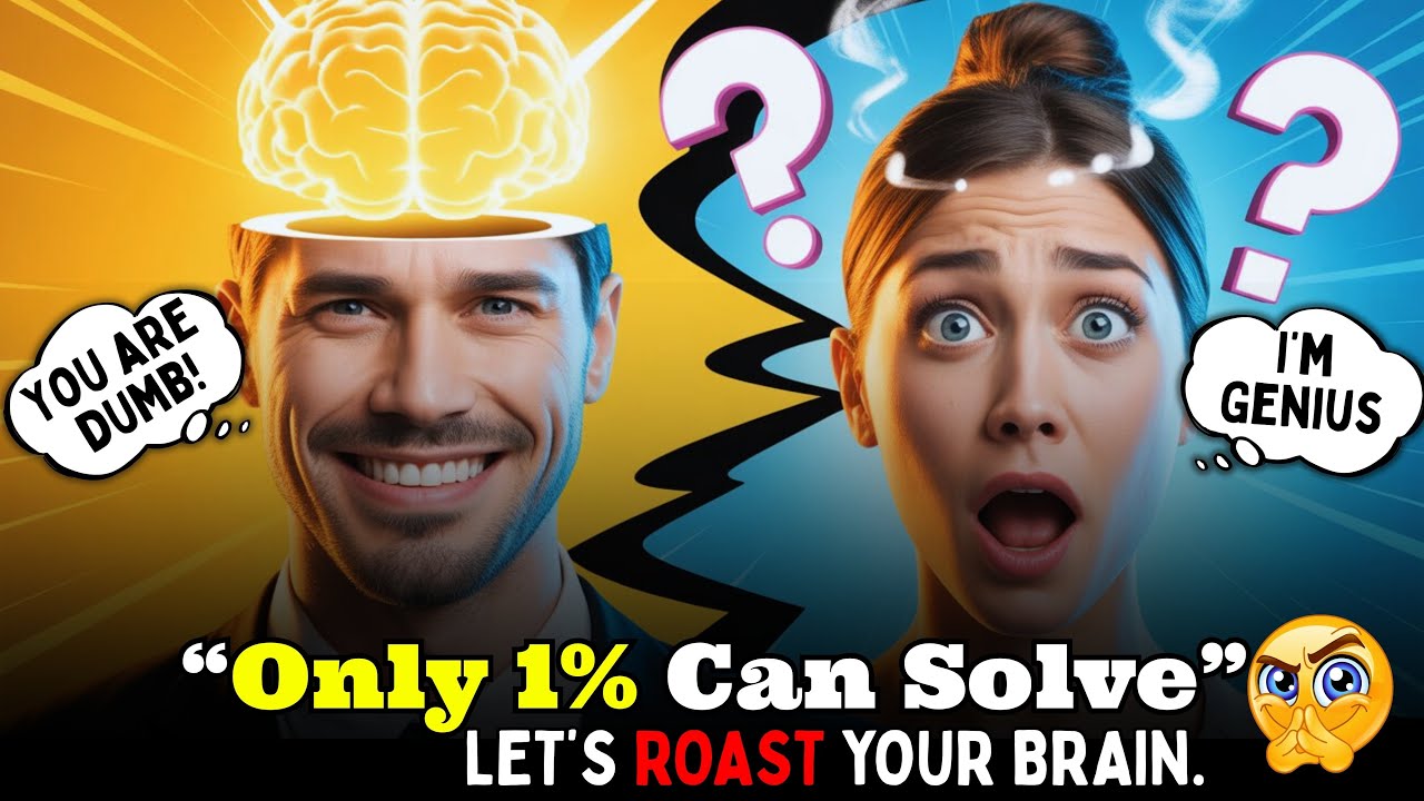 🧠 Only 1% Can Handle These Savage Riddles! (Funny IQ Roast Challenge 🔥 ...