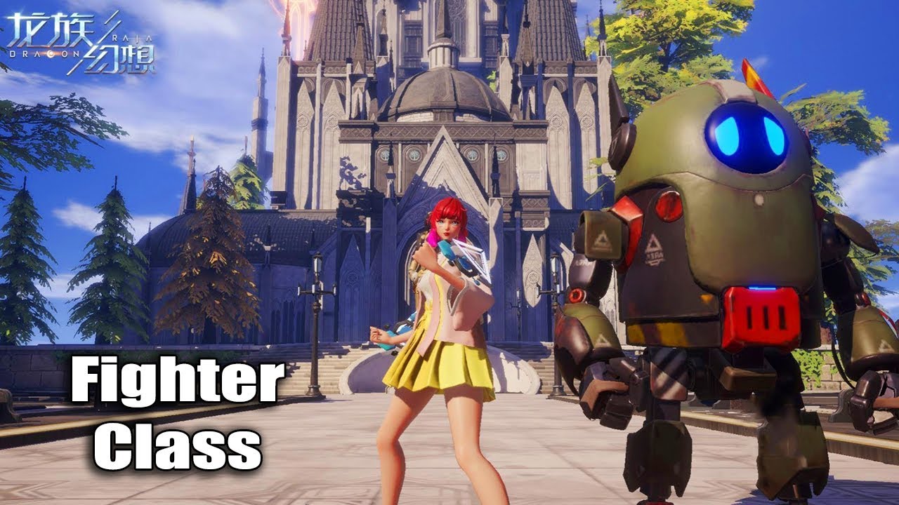 Dragon Raja 龙族幻想 - Fighter 格斗家 New Class Update Gameplay All SKills vs ...