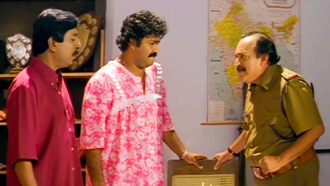 ഞാൻ കള്ളനല്ലാ ഞാനൊരു എഴുത്തുകാരനാണ്..... | Mohanlal Comedy Scene - YouTube