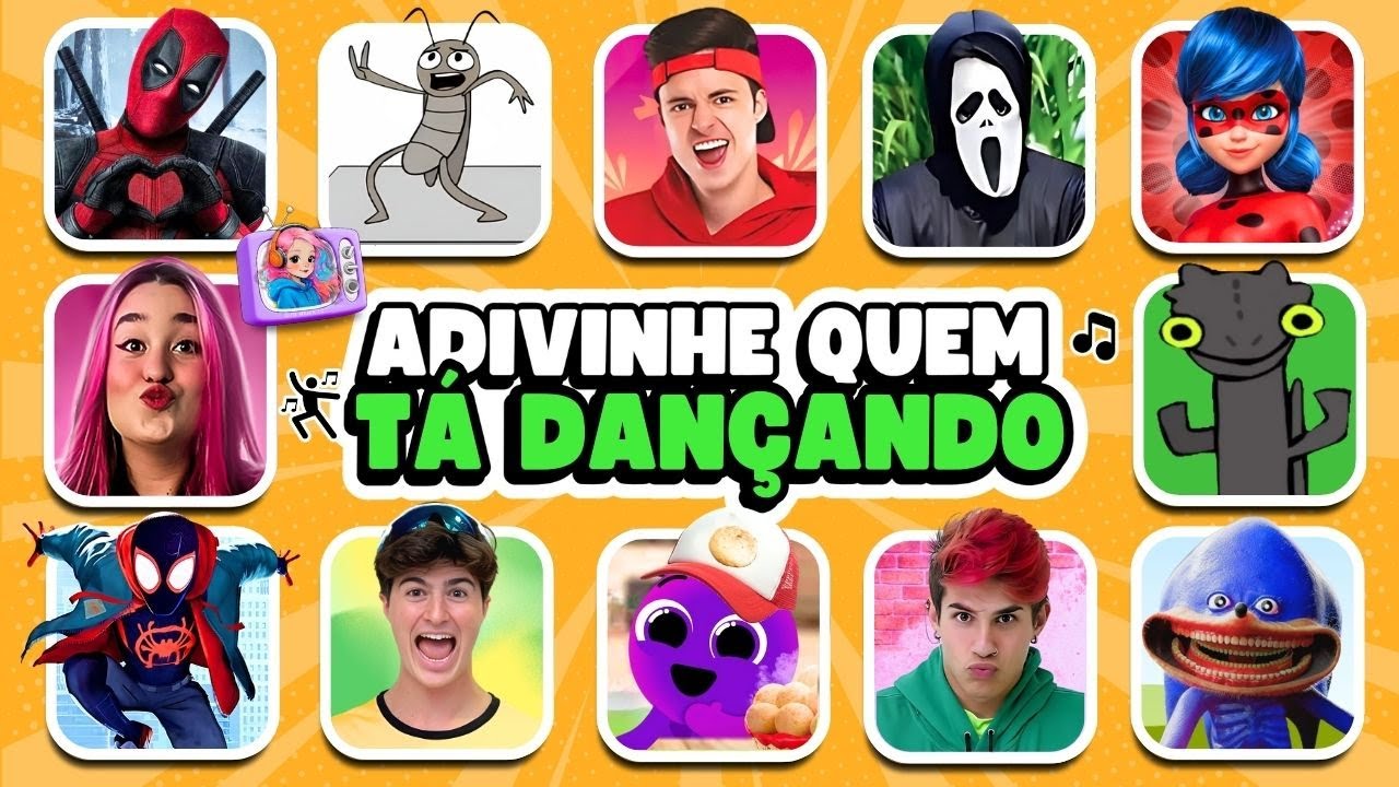 ADIVINHE QUEM ESTÁ DANÇANDO💃🎵Ó u Gás, Deadpool, Emilly, Barata ...