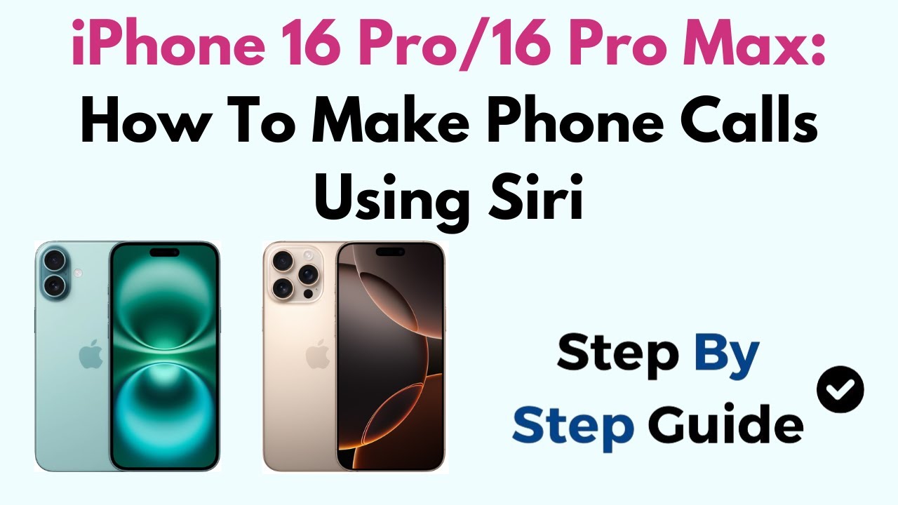 iPhone 16 Pro/16 Pro Max: How To Make Phone Calls Using Siri - YouTube