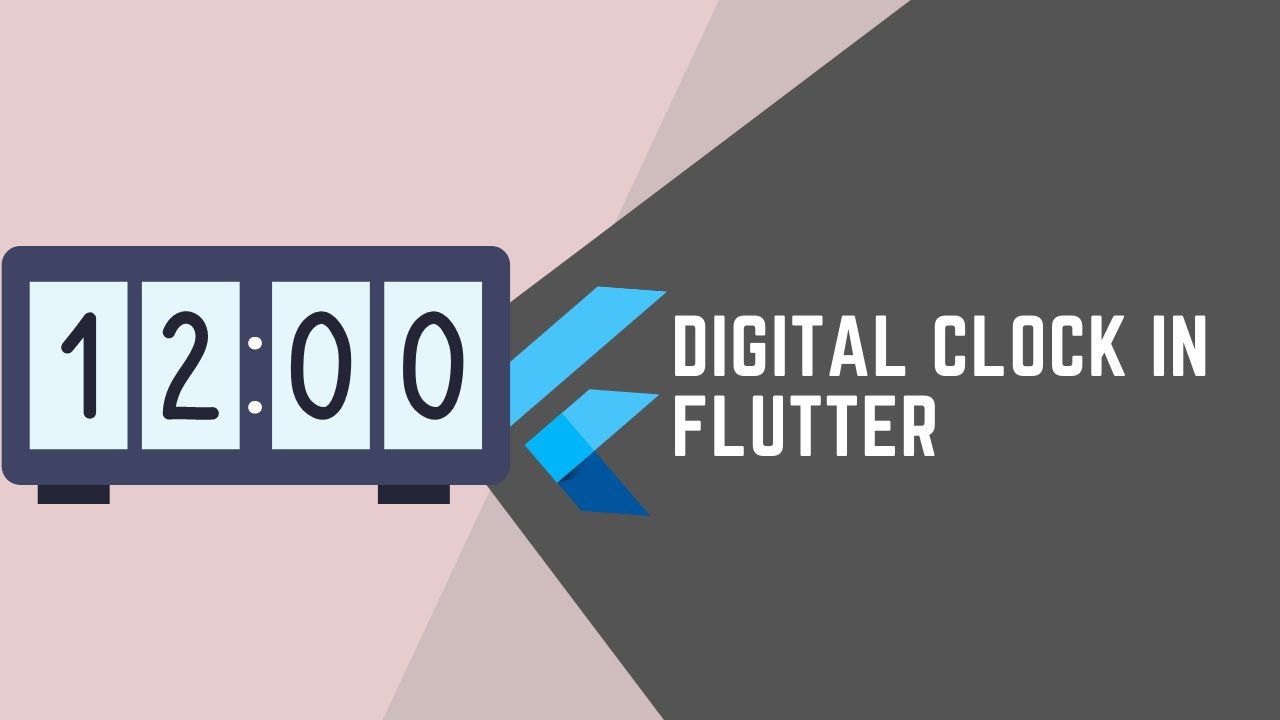 Digital Clock In Flutter App Development Jookates Flutter Youtube 5617