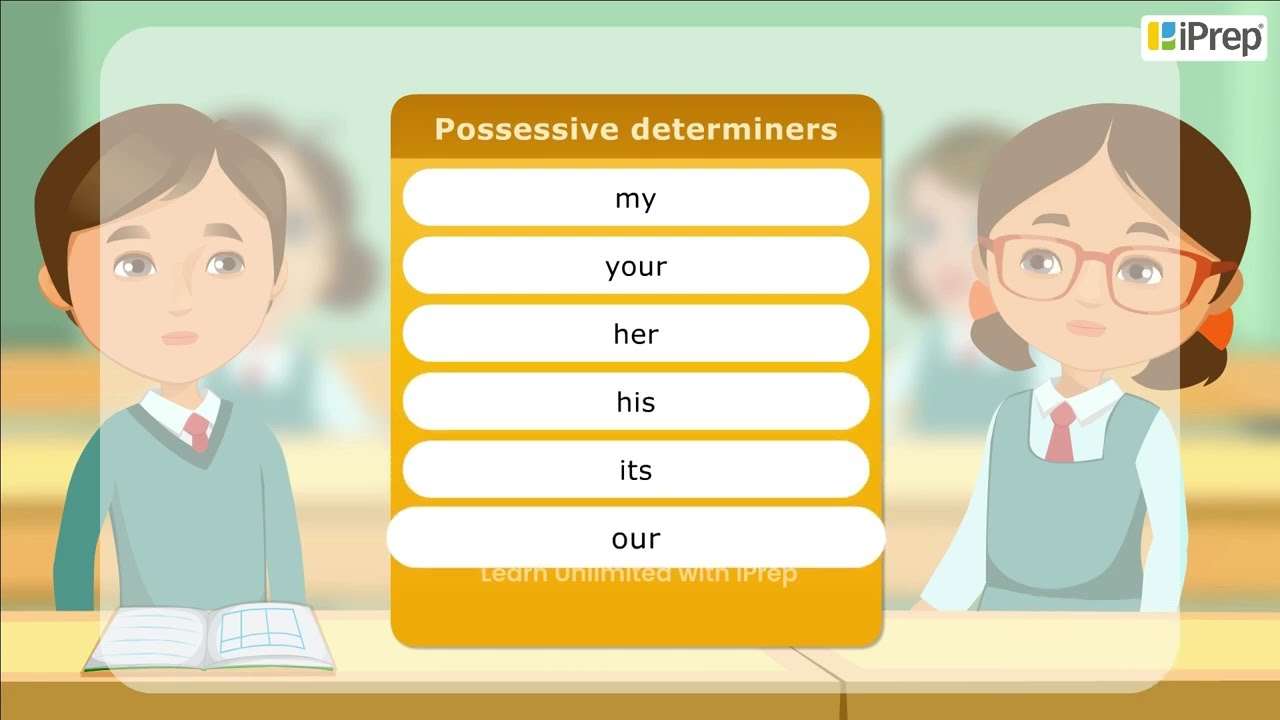 Possessive Determiners Examples Of Possessive Pronouns In Sentences