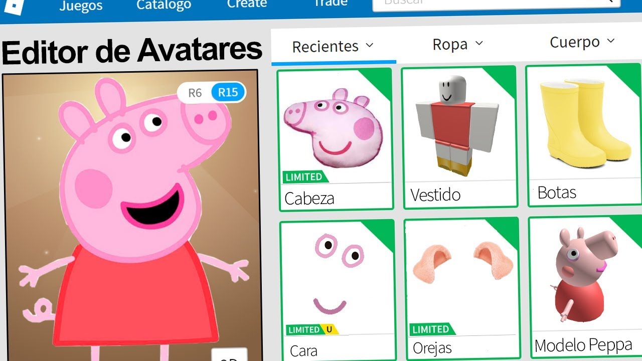 Creamos el PERFIL de PEPPA PIG en ROBLOX !! | Rovi23 Roblox - YouTube
