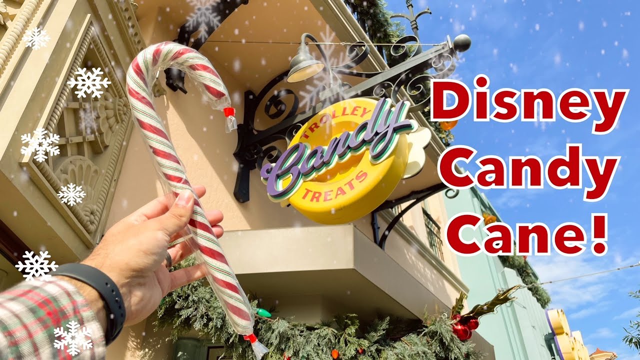How to Get A Famous Disneyland Candy Cane! Handmade at Trolley Treats ...
