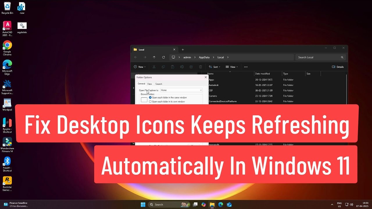 Fix Desktop Icons Keeps Refreshing Automatically In Windows 11 [3 Solutions] - YouTube