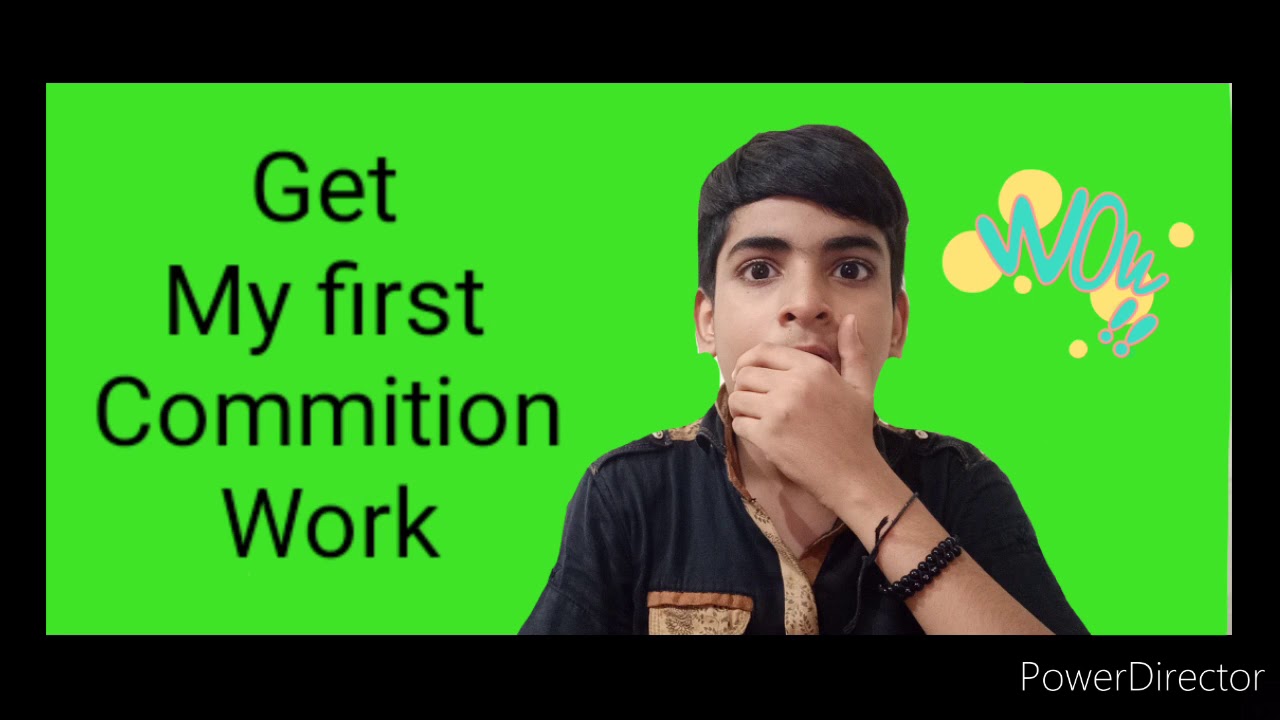 Get my first commition work😃 - YouTube