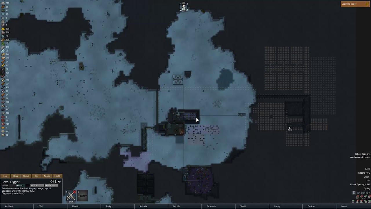 Rimworld first colony - ice sheet - Randy@savage 06 - YouTube