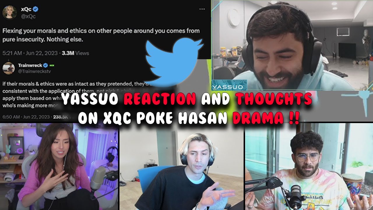 YASSUO Reaction & Thoughts On XQC, Pokimane , Hasan Drama Over Kick ...
