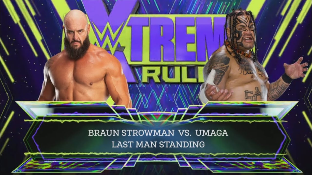 Last Monster Standing Match: Braun Strowman vs. Umaga | WWE 2K24 - YouTube